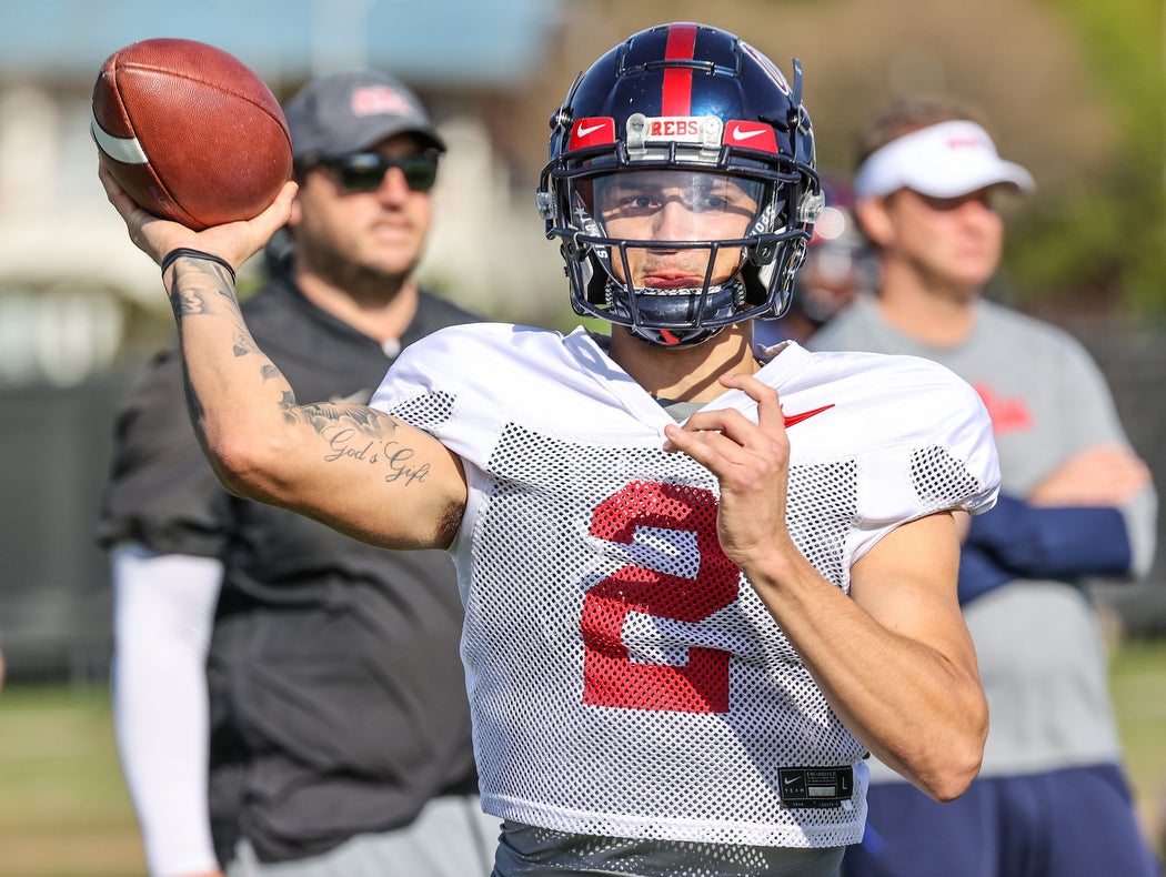 Photos: Ole Miss puts on the pads to open second week of spring practices