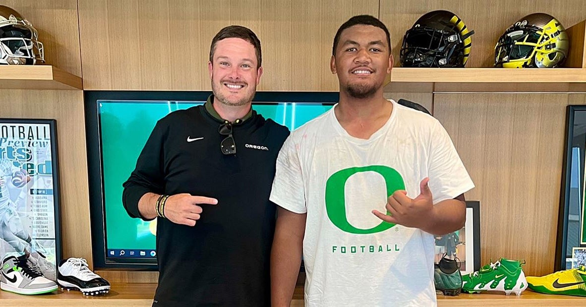 2025 composite four-star OL Darius Afalava makes trip to Oregon