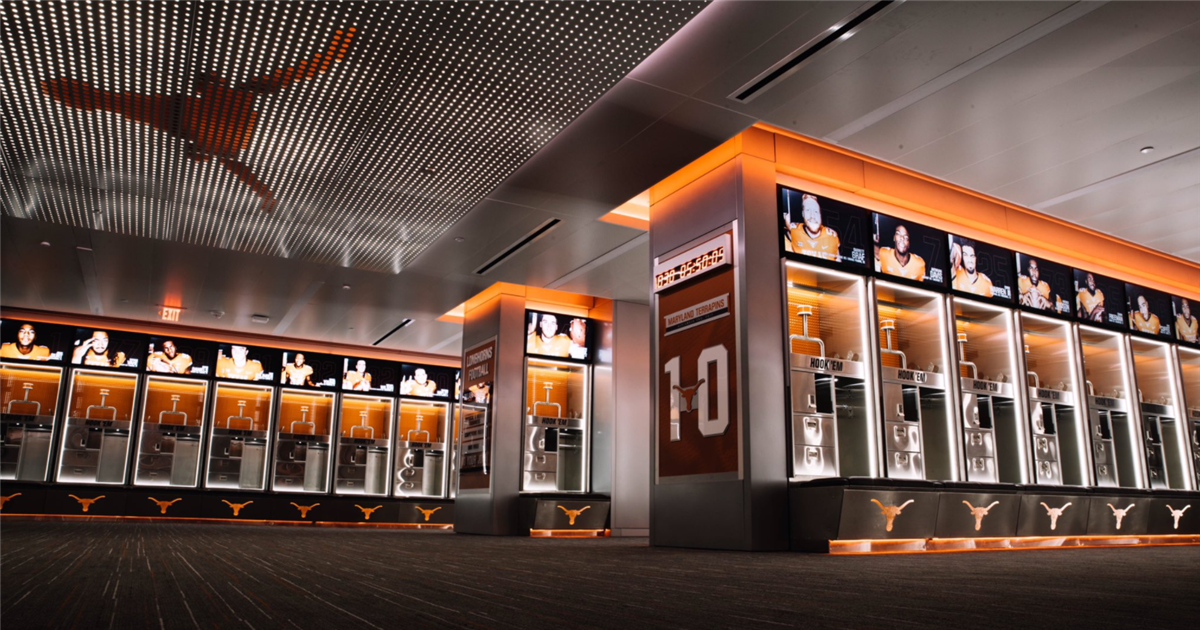 LOOK: Texas releases photos from brand new locker room