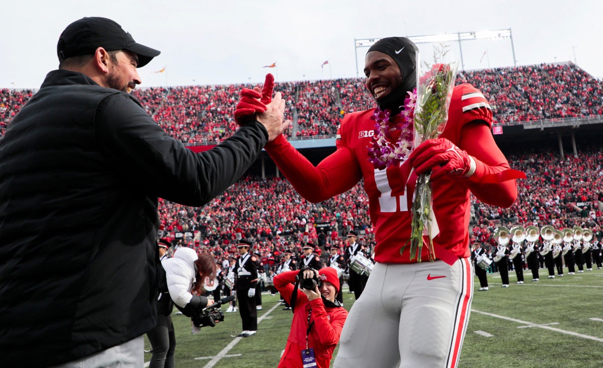 Sights and Sounds: Buckeyes celebrate seniors, then destroy Michigan ...
