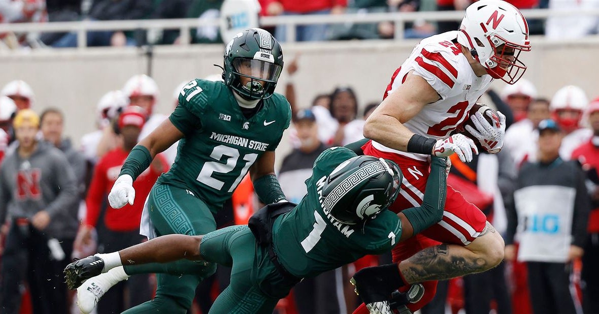 Husker offensive snap counts and PFF grades vs. Michigan State