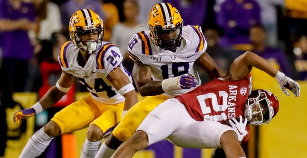Hogs stumble in second and third quarters of 56-20 loss at LSU