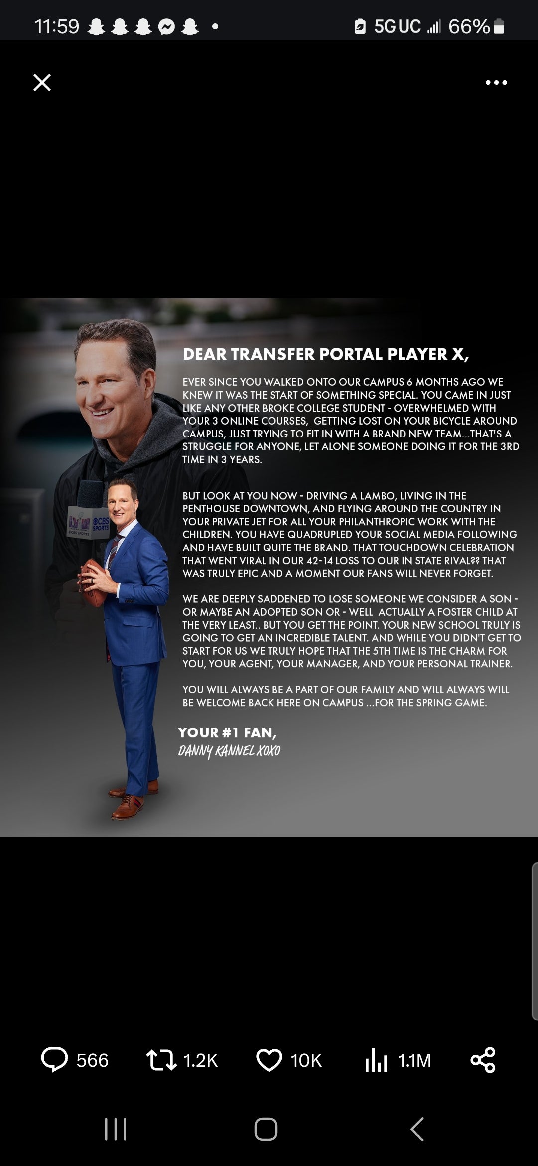Danny Kannel Letter
