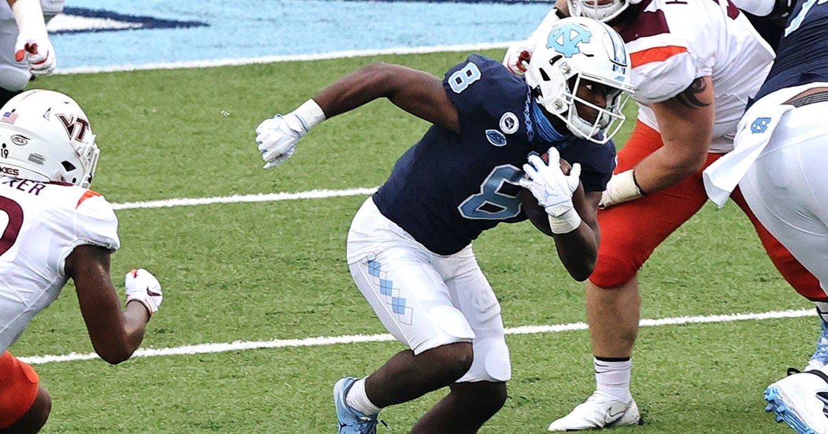 UNC's Michael Carter Named ACC Running Back of the Week