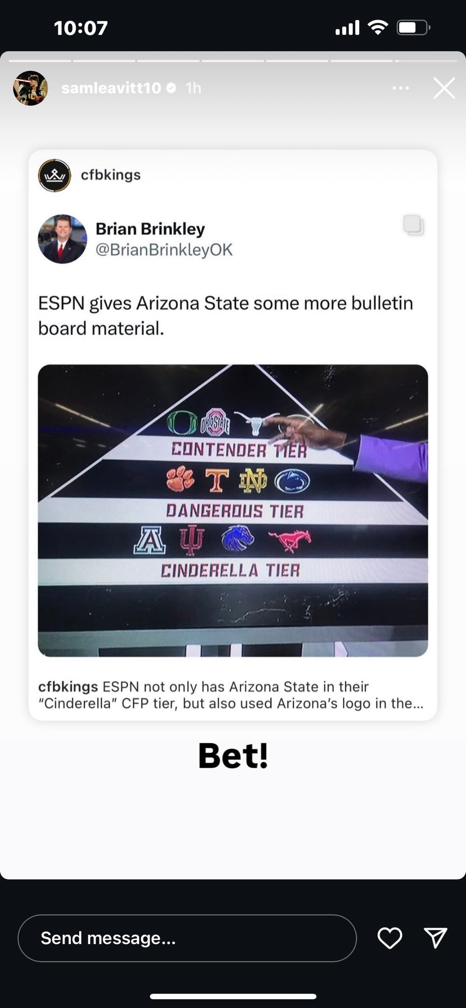 ESPN with the ultimate dis
