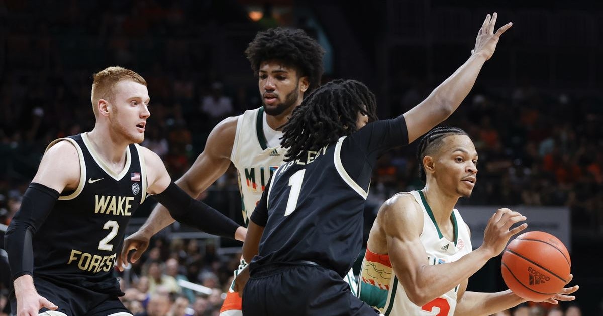 WATCH: Wake Forest Basketball coach Steve Forbes post-Miami press ...