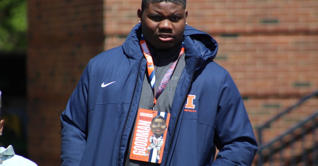 Official visit helps Top247 OL Malachi Goodman connect with Illinois
