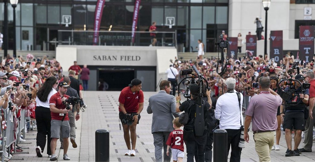 Watch Alabama's halftime ceremony dedicating Saban Field, including ...