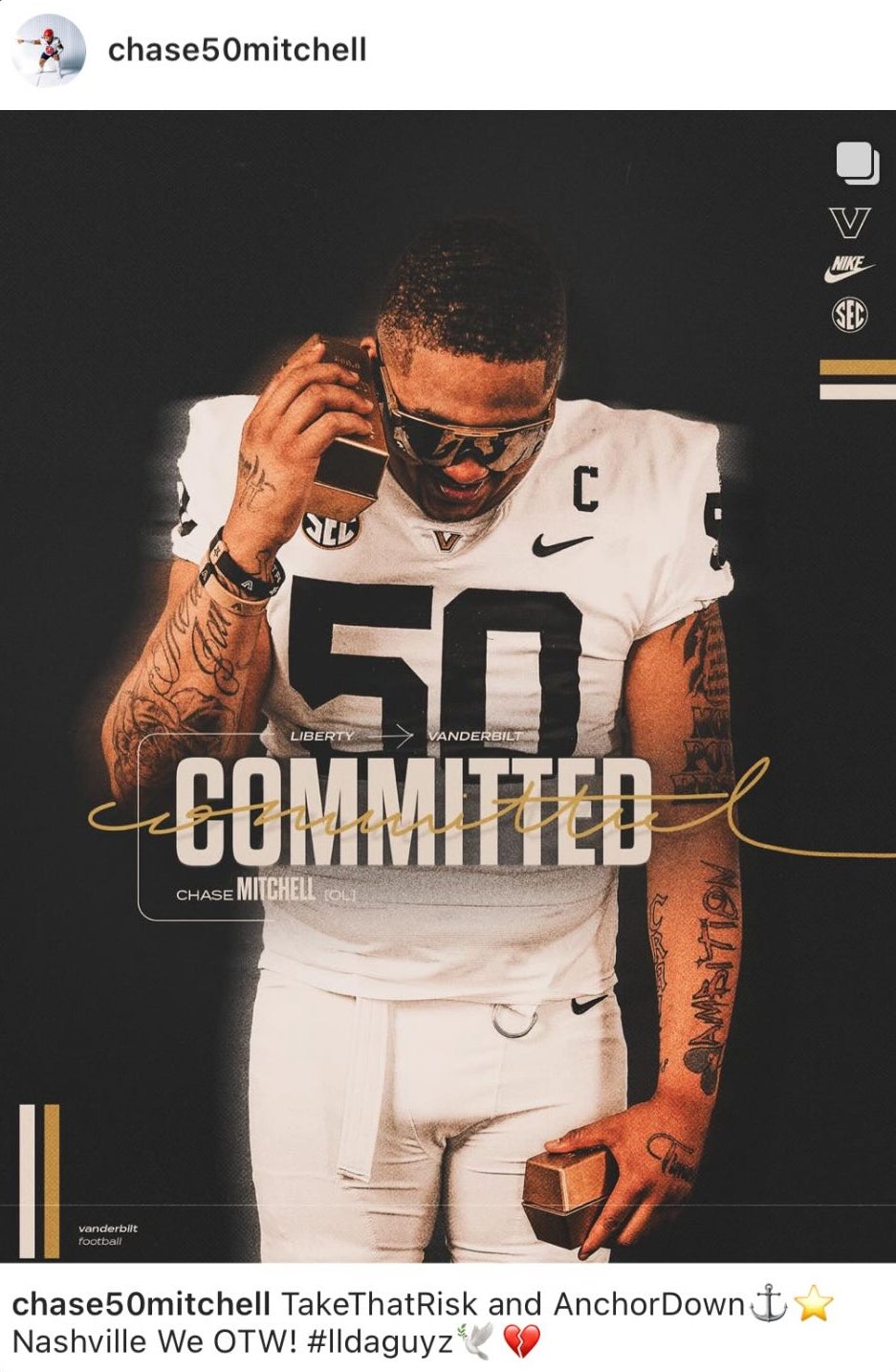 Chase Mitchell commits
