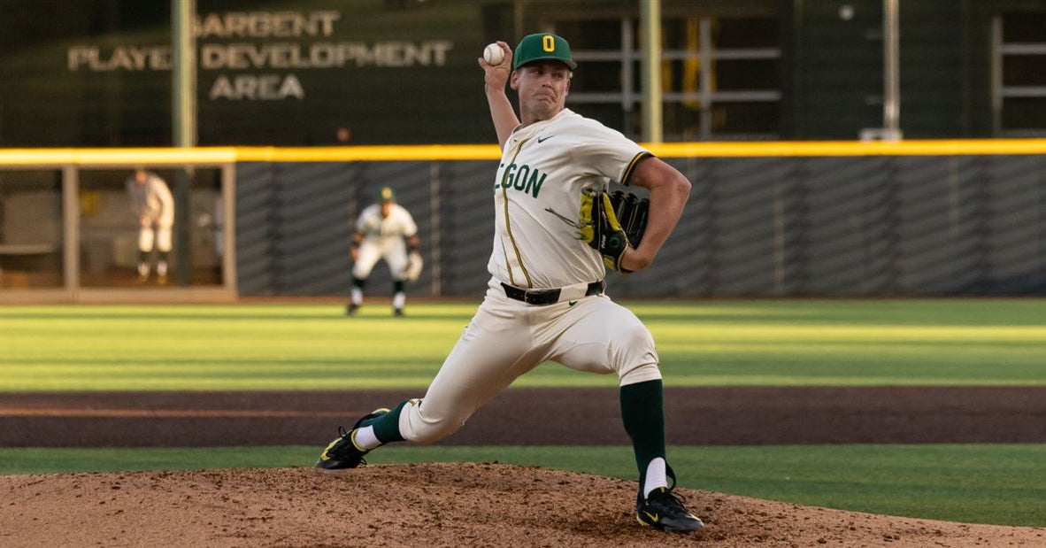 Oregon RHP Brock Moore named a standout from Day 2 of MLB Scouting Combine