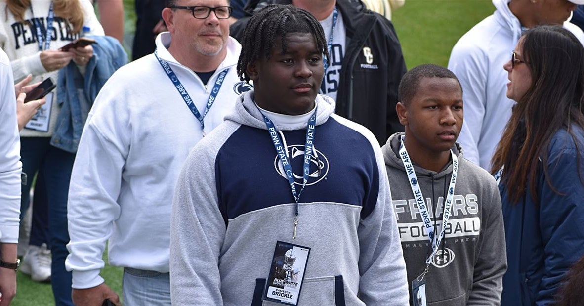 In-state DL target Cameron Brickle returning to Penn State on Saturday