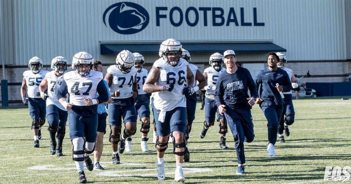 Penn State, working with limited O-line, adjusts Blue-White Game plan