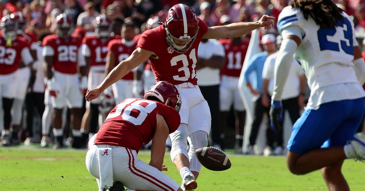 Kalen DeBoer sends message to Alabama fans after kicker Conor Talty is ...