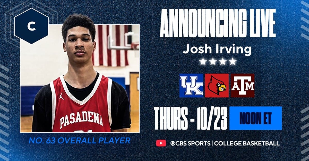 Four-star big man Josh Irving set to announce college decision on CBS ...