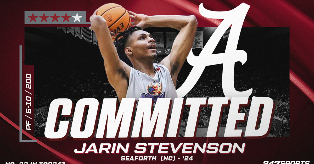 Top-25 prospect Jarin Stevenson commits to Alabama, reclassifies