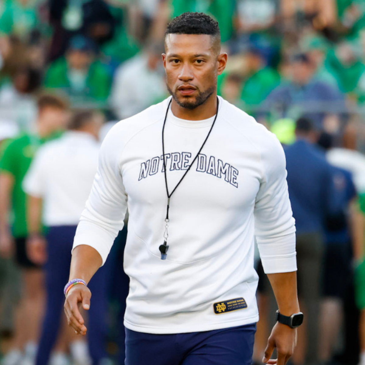 Riley Leonard still following targets on social media