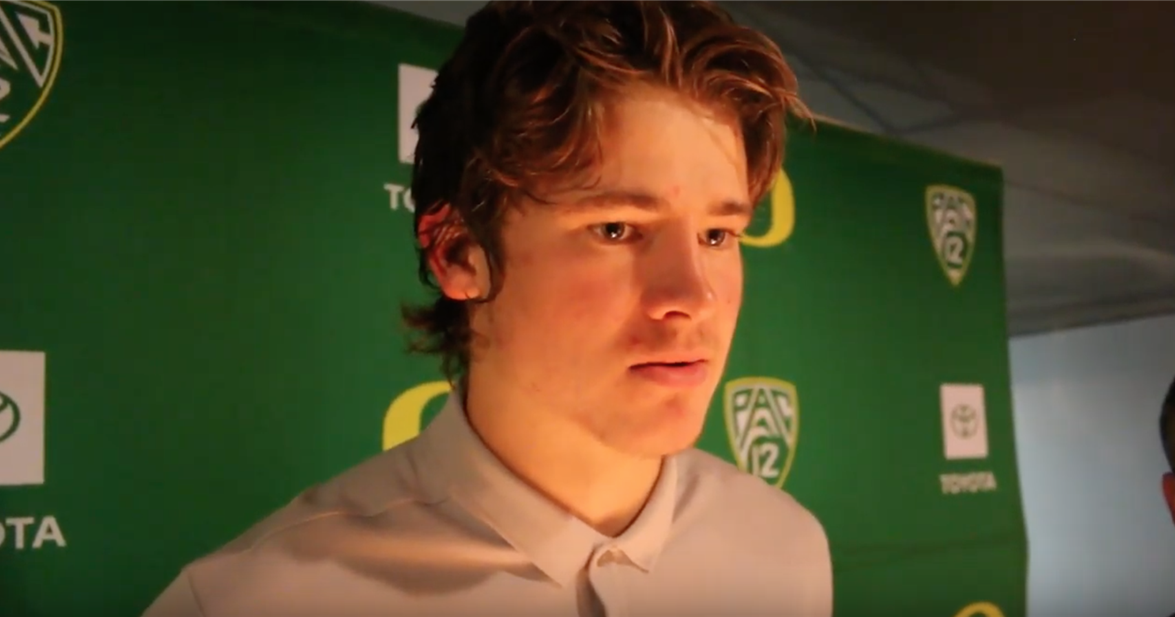 Video: Justin Herbert talks after Oregon's win over Colorado