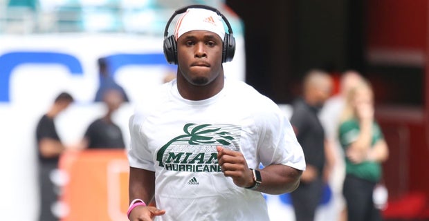 DB Jaquan Johnson runs a 4.69 in the 40 at the NFL Combine