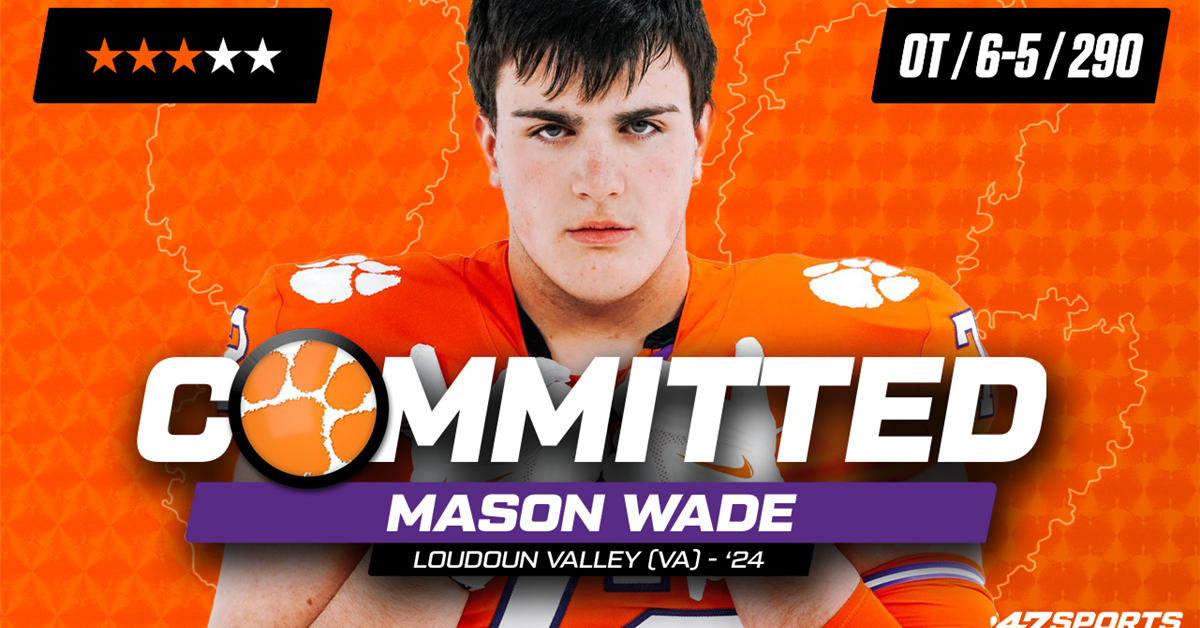 Clemson flips three-star OT Mason Wade from ACC program