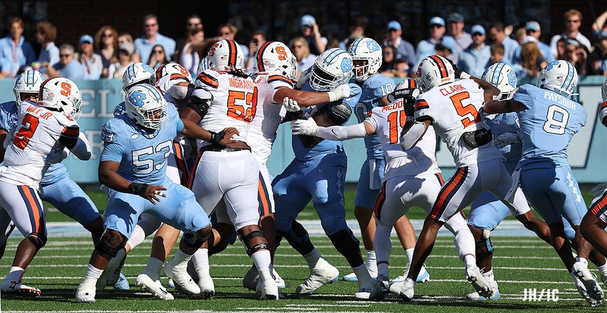 UNC Snap Counts vs. Syracuse