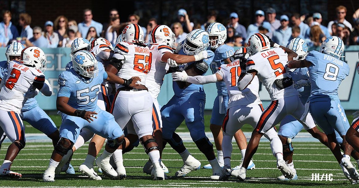 UNC Snap Counts vs. Syracuse