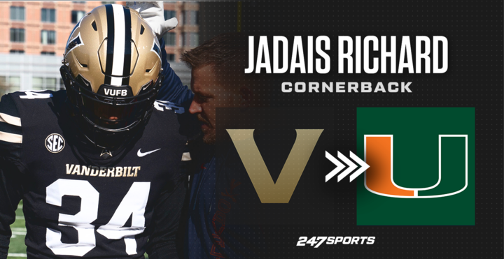 BREAKING: Vanderbilt transfer CB Jadais Richard commits to Miami