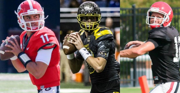 Greyson Lambert taking first-team reps in first practice for UGA