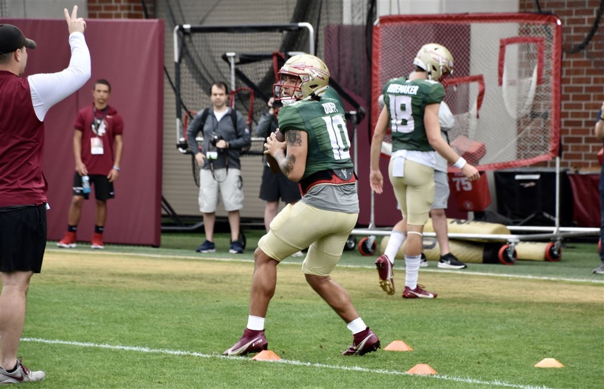 Florida State coach Mike Norvell evaluates progress of quarterbacks ...