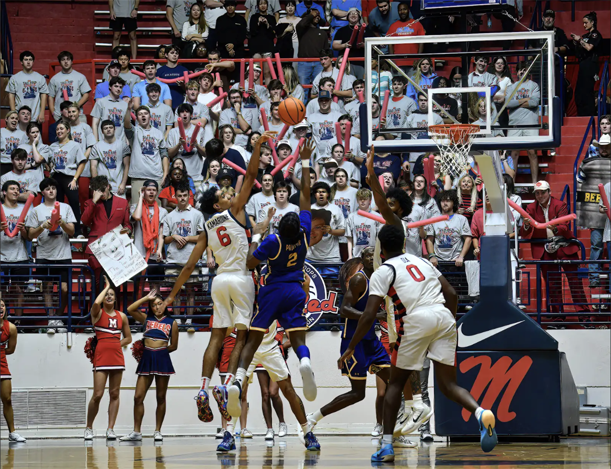 Scenes from the final game at Tad Smith Coliseum