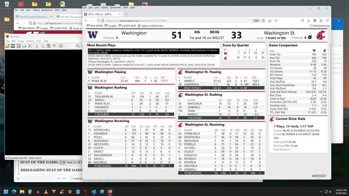 WSU can't get stops in 51-33 Apple Cup loss to UW