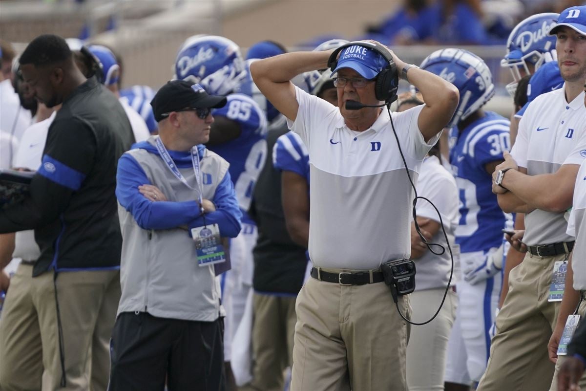 Duke Football Offensive Depth Chart vs UNC