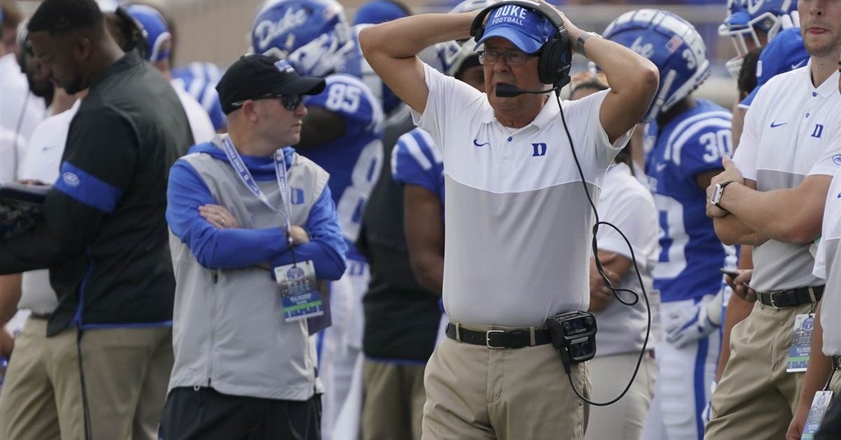 Duke Football Offensive Depth Chart vs UNC
