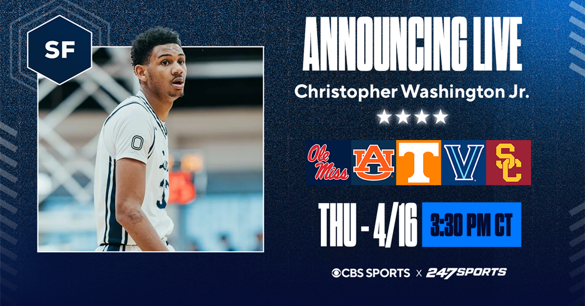 Four-star SF Christopher Washington Jr. set to announce college decision