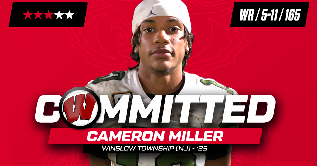 Athletic, play-makng WR Cameron Miller commits to Wisconsin