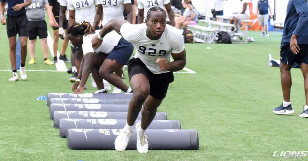 WATCH: New Penn State DL commit Yvan Kemajou shows off high ceiling in ...