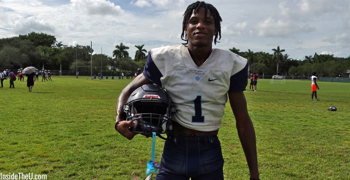 VIDEO: Miami target WR Jacory Barney one-handed catch and TD in ...