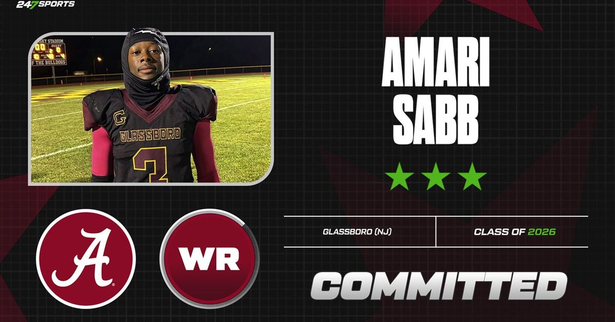 Alabama lands commitment from slot WR Amari Sabb, who will sign Wednesday