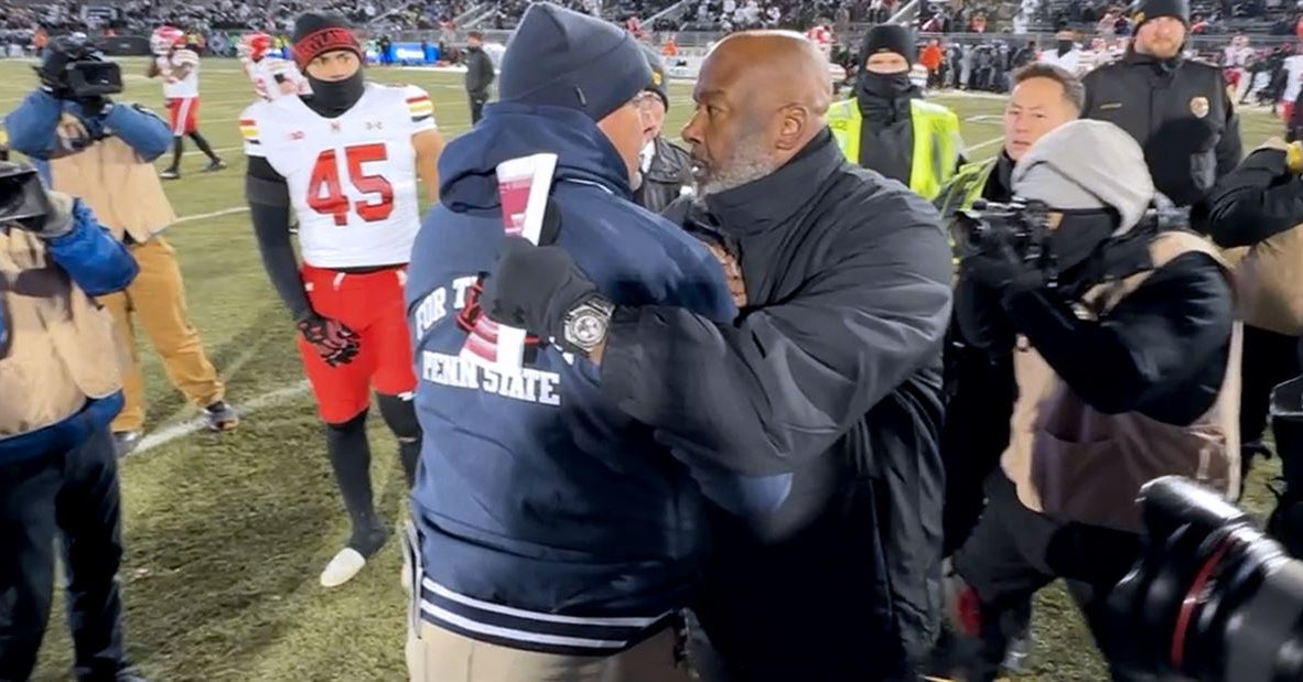 Penn State's James Franklin responds to Maryland's Mike Locksley after ...