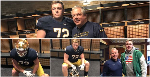 How it happened: OL John Olmstead commits to Notre Dame