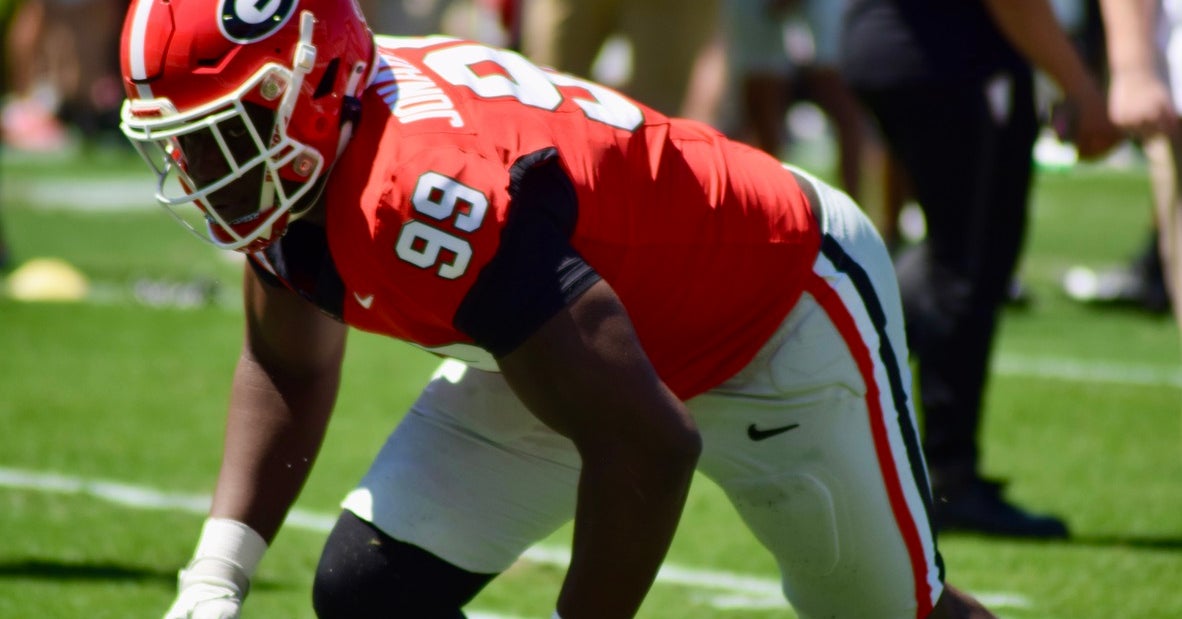 Georgia defensive lineman Joseph Jonah-Ajonye possesses sky-high potential