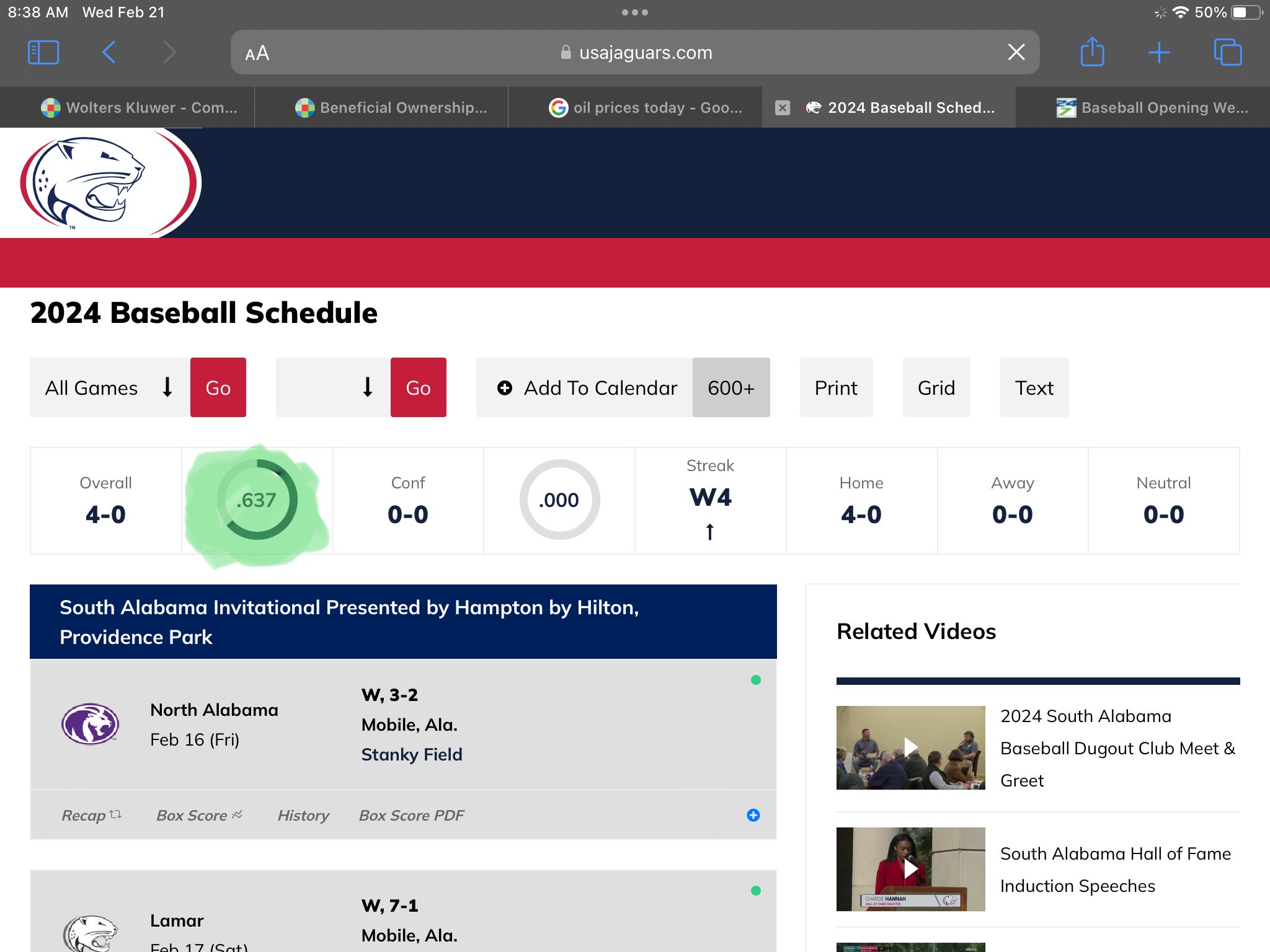 Baseball Opening Weekend