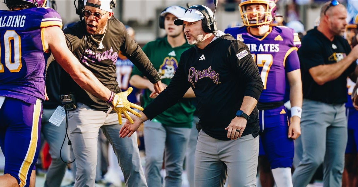 ECU coach Blake Harrell shares his reaction to Katin Houser’s departure