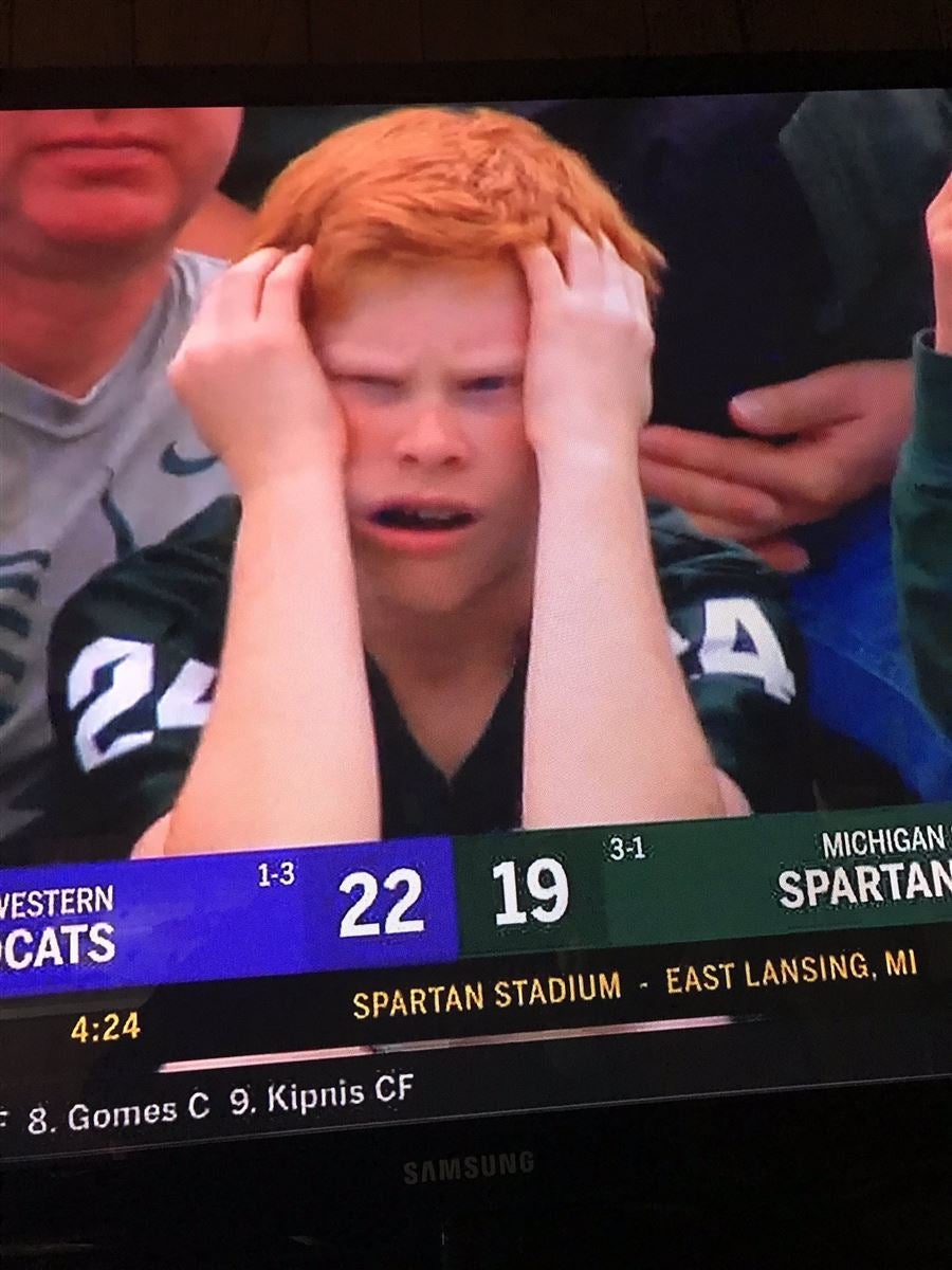 Random Request: sad MSU fan at NW game pic?