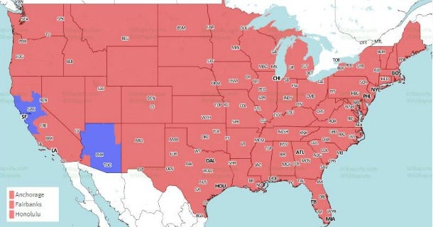 TV coverage map released for Packers at Rams TV coverage map released for Packers at Rams