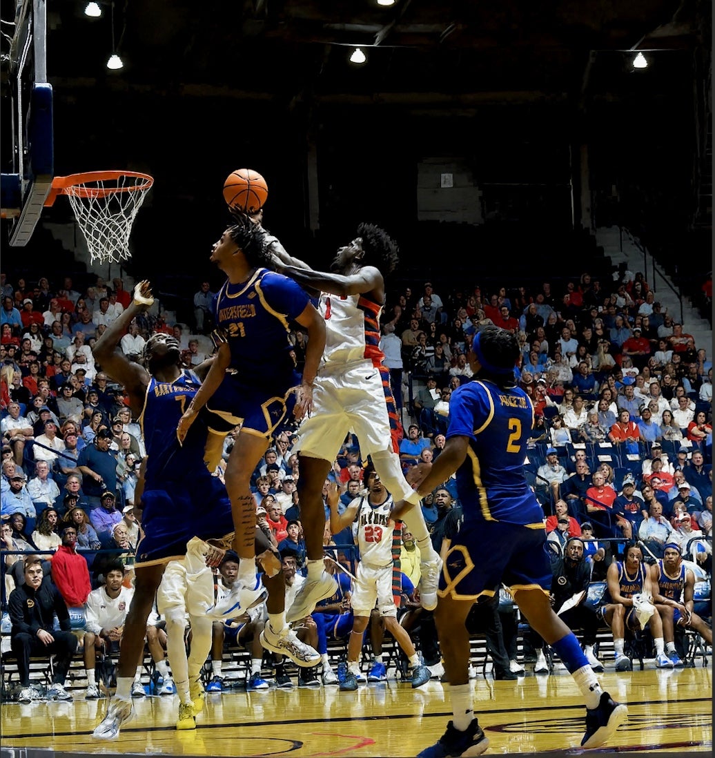 Scenes from the final game at Tad Smith Coliseum