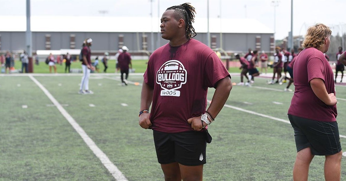 2022 four-star DL Dominick James takes in Bulldog camp experience