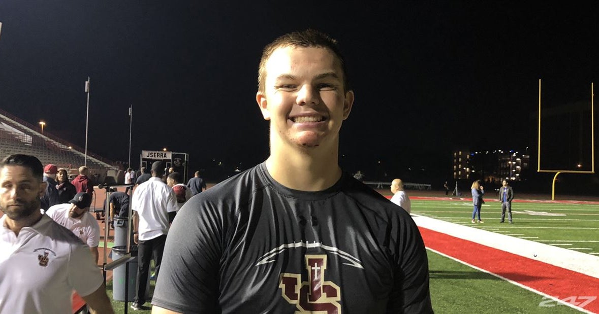 Stock soaring for '20 OL Jeffrey Persi.
