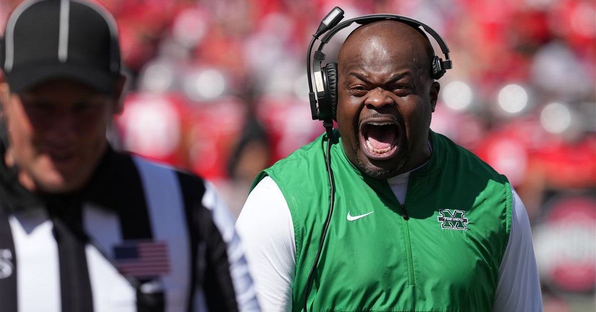 Marshall coach Charles Huff compares Ohio State offense to 2019 LSU ...
