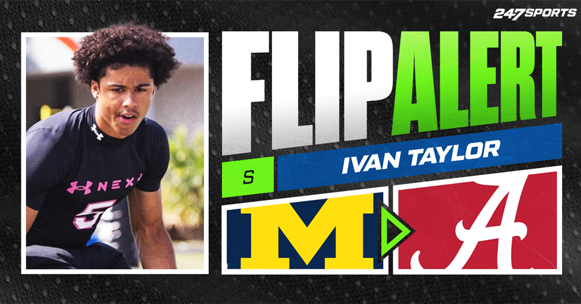 Alabama flips No. 2 safety Ivan Taylor from Michigan