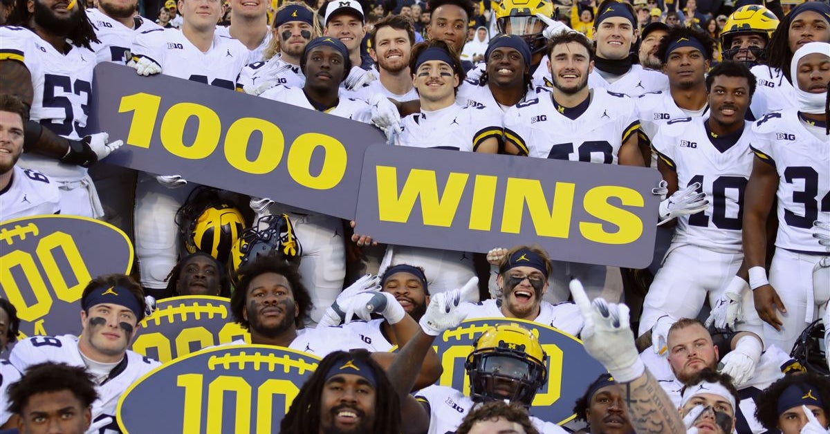 Michigan claims 1,000th win, setting up undefeated showdown against ...